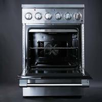 China 24-Inch Freestanding Electric Range with 80L Oven and 4 Heating Elements 1500-2000W for sale