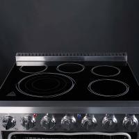 China 30 Inch Freestanding Electric Range with 124L Oven and 7.2kW Induction Cooktop - Space-Saving Design for sale