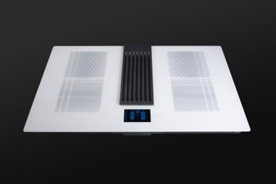China 30 Inch White Induction Cooktop with Downdraft System - 4 Zones up to 3600W Power - 720×520×874 mm Dimensions for sale