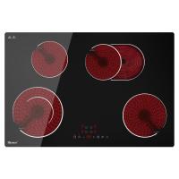 China 30-Inch 7200W Electric Ceramic Cooktop with 4 Burners, 220V Touch Control and Safety Features for sale