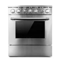 China 30 Inch Freestanding Electric Range with 124L Oven and 7.2kW Induction Cooktop - Space-Saving Design for sale