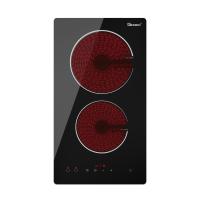 China GIONIEN 12-Inch Built-In Electric Cooktop 3000W 220V-240V with 2 Burners and 9 Power Levels for sale