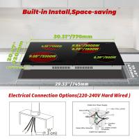 China 30-Inch Built-In Electric Ceramic Cooktop 6900W 4 Burners 220-240V with 9 Power Levels for sale