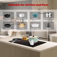 China 30-Inch Built-In Electric Ceramic Cooktop 6900W 4 Burners 220-240V with 9 Power Levels for sale