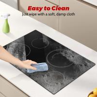China 30-Inch Built-In Electric Ceramic Cooktop 6900W 4 Burners 220-240V with 9 Power Levels for sale