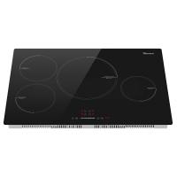 China 30-Inch 4-Burner Induction Cooktop 7200W 220-240V with Touch Controls and Timer for sale