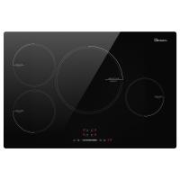 China 30-Inch 4-Burner Induction Cooktop 7200W 220-240V with Touch Controls and Timer for sale