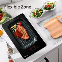 China 30cm Built-In Induction Hob with 2 Zones and Flex Zone Technology - 2800W Total Power, 220-240V for sale