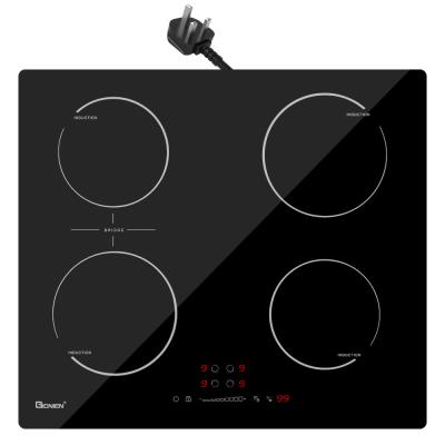 China 60cm Plug-in Induction Hob 2800W 13A with Bridge Zone - Integrated Electric Cooktop for sale