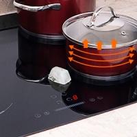 China 60cm 4-Zone Induction Cooktop 6400W Built-In Electric Hob with PowerBoost and Timer Control for sale
