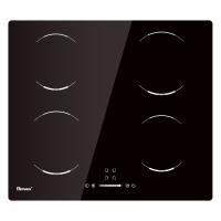 China 60cm 4-Zone Induction Cooktop 6400W Built-In Electric Hob with PowerBoost and Timer Control for sale