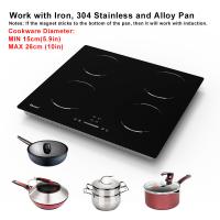 China 60cm 4-Zone Induction Cooktop 6400W Built-In Electric Hob with PowerBoost and Timer Control for sale