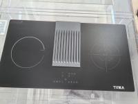 China 60cm 2-Zone Induction Hob with Built-In Downdraft Extractor - 504m³/h Max Airflow & Touch Control for sale