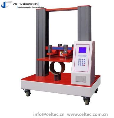China Box Compressive Force Tester 10KN ISO 12048 Compression Strength Tester 800mm Stroke for sale