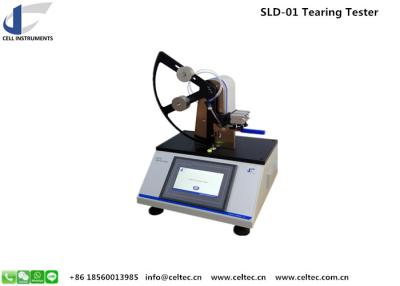 China Elmendorf Tear Strength Tester Plastic Film Paper Tearing Force Tester 6400 gf Pendulum Capacity for sale