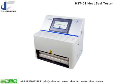 China Polymer Heat Seal Tester Plastic Film Heatsealability Sampling Machine 330mm Sealing Jaws 300°C for sale