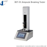 China GLASS AMPOULE NECK BREAKING STRENGTH TESTER DIN/ISO 9187 AMPUL BREAK FORCE PACKAGING TESTING EQUIPMENT for sale