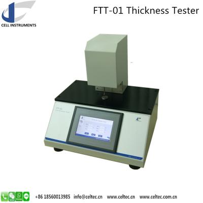 China Plastic Film Paper Thickness Gauge Tester 0.1μm Resolution 0-2mm Mechanical Scanning for sale