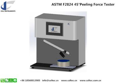 China ASTM F2824 45 Degree Peelable Lid Seal Strength Tester PLC Controlled 1-500mm/min for sale