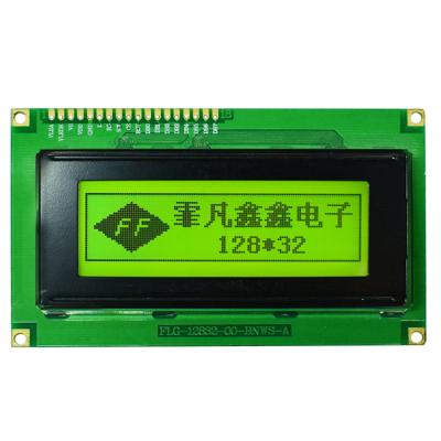 China Monochrome Dot Matrix LCM 18 Pins Yellow Green Film Positive Display for sale