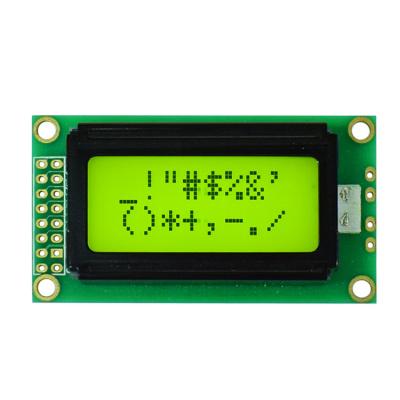 China 8*2 Character Type Dot Matrix LCD Module 1.5