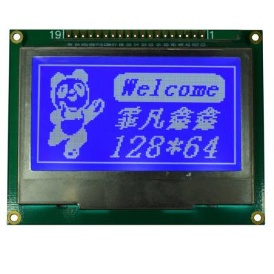China 19 Signal Pins Graphic LCM Dot Matrix LCD Display Module 7.5mm Max Thickness for sale