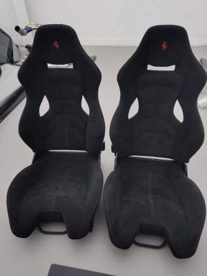 China Ferrari Carbon Fiber Racing Seats, custom color and stitching embroidery available. Fits Ferrari F430, 458, 488, F12, F8, 812 and other models, in stock. for sale