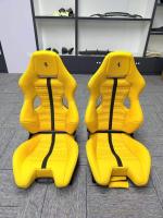 China Ferrari Carbon Fiber Racing Seats, custom color and stitching embroidery available. Fits Ferrari F430, 458, 488, F12, F8, 812 and other models, in stock. for sale