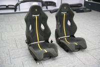 China Ferrari Carbon Fiber Racing Seats, custom color and stitching embroidery available. Fits Ferrari F430, 458, 488, F12, F8, 812 and other models, in stock. for sale