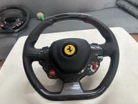 China Ferrari 458 high-spec carbon fiber LED steering wheel, plug-and-play upgrade, OE number 82023600 for sale