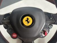 China Ferrari 458 high-spec carbon fiber LED steering wheel, plug-and-play upgrade, OE number 82023600 for sale
