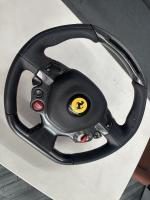 China Ferrari 458 high-spec carbon fiber LED steering wheel, plug-and-play upgrade, OE number 82023600 for sale