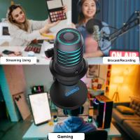 China ODM / OEM Studio Computer Microphone , RGB USB Microphone For Streaming And Singing for sale