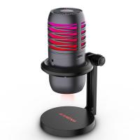 China ODM / OEM Studio Computer Microphone , RGB USB Microphone For Streaming And Singing for sale