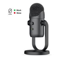 China ROHS USB Condenser Microphone 24bit 48Khz Studio PC Microphone For Podcast Recording for sale