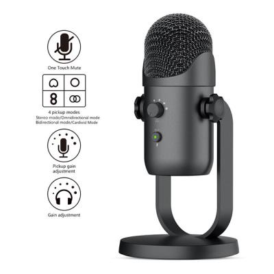 China Streaming Condenser Mic , 48Khz USB Desktop Podcast Recording Microphone for sale