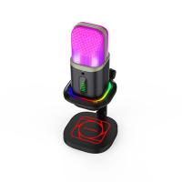 China CE Gaming USB Microphone , PC Condenser Mic With Quick Mute RGB Indicator for sale