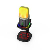 China CE Gaming USB Microphone , PC Condenser Mic With Quick Mute RGB Indicator for sale