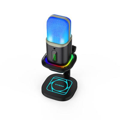 China CE Gaming USB Microphone , PC Condenser Mic With Quick Mute RGB Indicator for sale