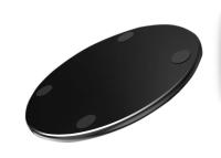 China CE LED Glowing 10W QI Standard Wireless Charging Pad for sale