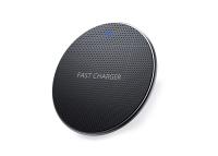 China Alu ABS Micro USB 10W QI Standard Wireless Charging Pad for sale
