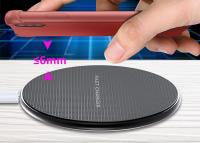 China Alu ABS Micro USB 10W QI Standard Wireless Charging Pad for sale