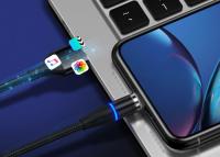 China LED 3 In 1 5V 3A 9V Magnetic Lightning Charging Cable for sale