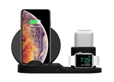 China USB Cable 10mm ABS 5W 3 In 1 QI Wireless Charger for sale
