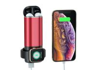 China 3 In 1 2100mA MAX 2.5W QI Standard Wireless Charging Pad for sale
