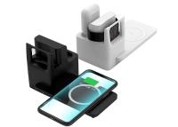 China ABS Multifunction Pearl White 10W 3in1 Wireless Charger for sale