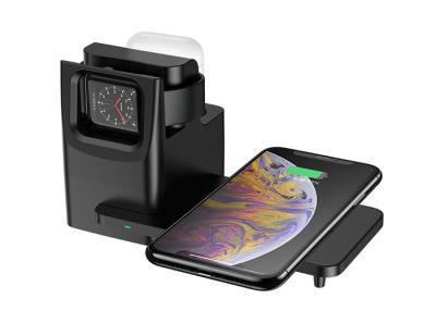 China ABS Multifunction Pearl White 10W 3in1 Wireless Charger for sale