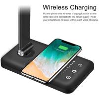 China Foldable 10W 5V Led Desk Lamp With Wireless Charger for sale