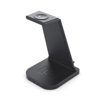 China Double Coils 10W Detachable  3 In 1 QI Wireless Charger for sale