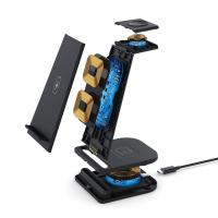 China 15W 3in1 Wireless Charging Station For Iphone And Apple Watch for sale